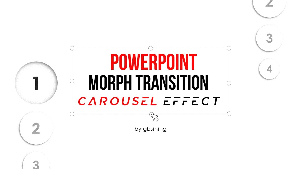 Create Smooth Animations using PPT Morph Transition | Carousel Effect