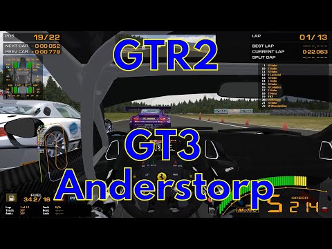 Steam Community :: Video :: GTR2 race GT3 at Anderstorp, starting last ...