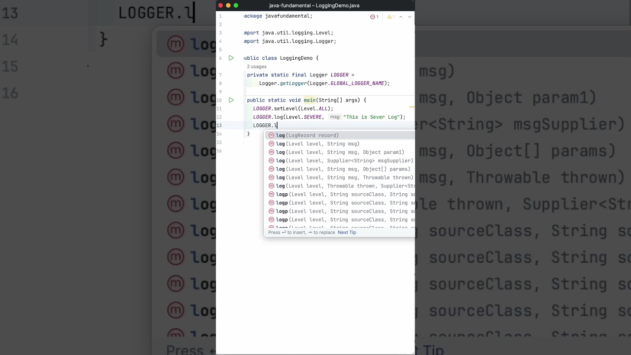 Java: Logging with Plain Java