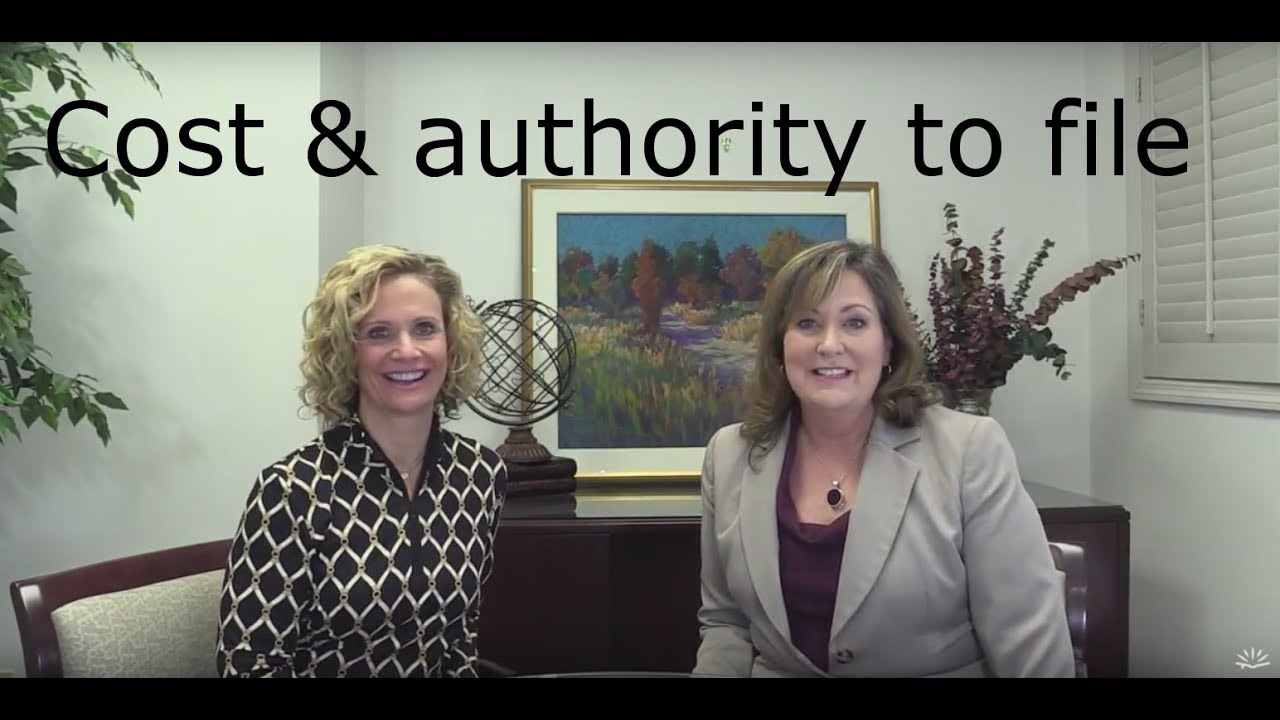 Chapter 11 bankruptcy- the cost and authority to file