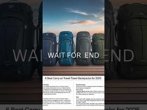 "The 4 Best Carry-On Travel Backpacks for 2025 (Tested Head-to-Head)"