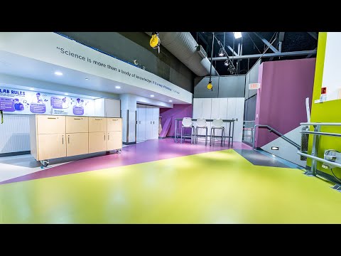 nora® rubber and Interface carpet tile bring star quality to science museum