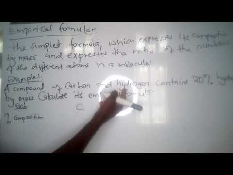 HOW TO CALCULATE THE EMPIRICAL FORMULA OF A COMPOUND