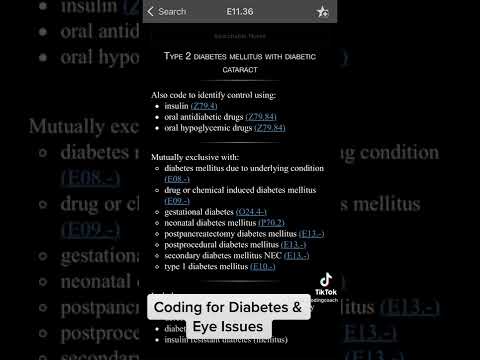 How to Code for Diabetes Type 2 & Eye Issues - Combination Coding