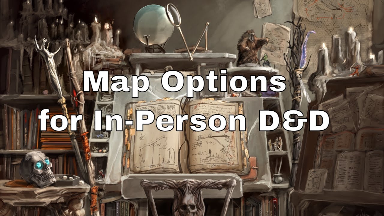 Map Options for In-Person D&D #dnd #lazydm #dndtip #dmtip