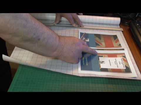 A method, how to apply 'Fablon' to a softbound book