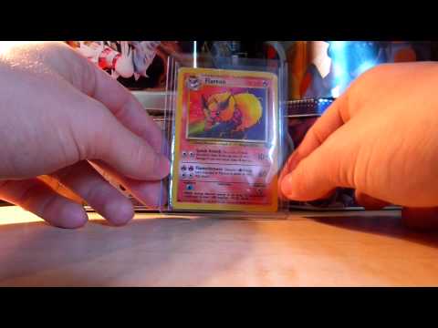Fossil Flareon and base set Ninetales Pokemon Card Showcase
