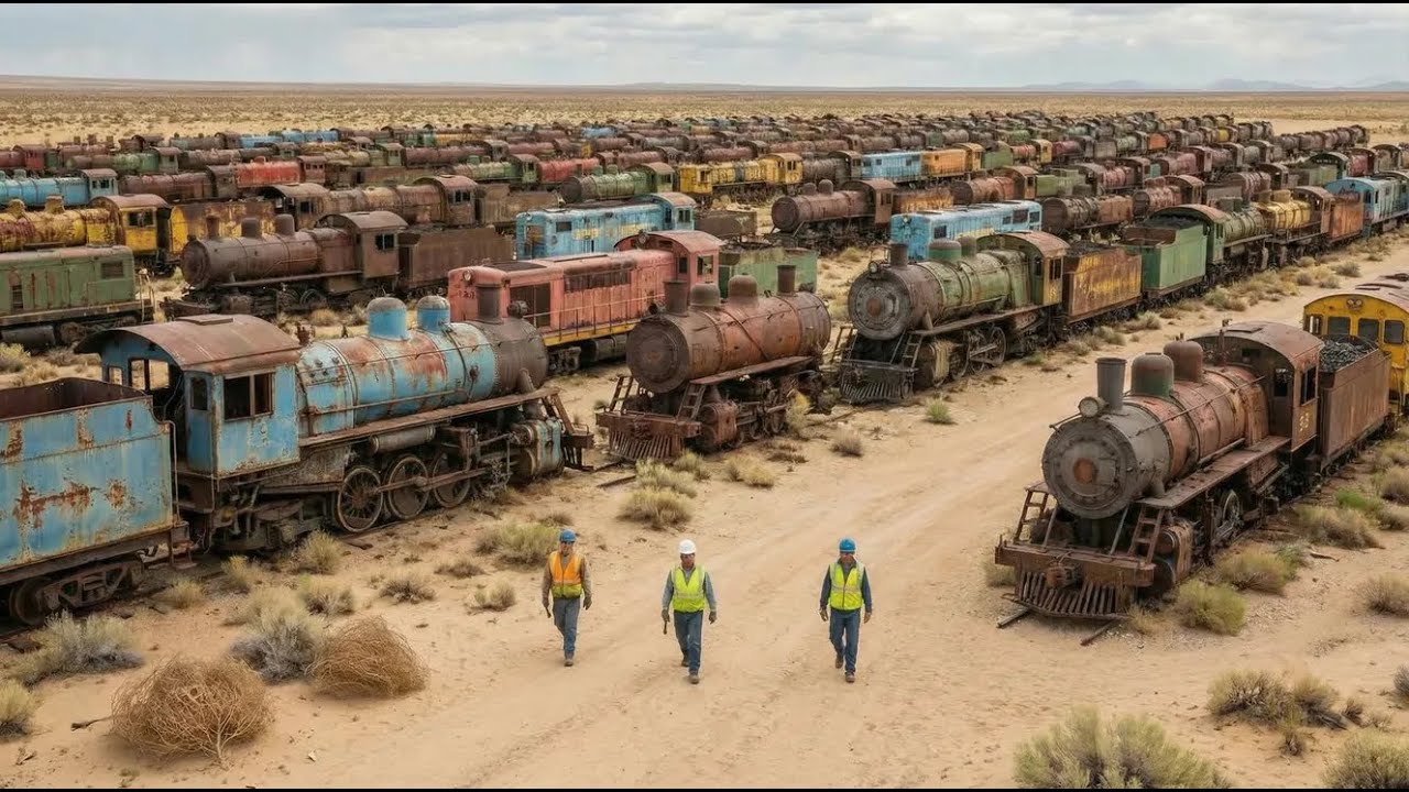 Why Are Locomotives Abandoned In The Desert?