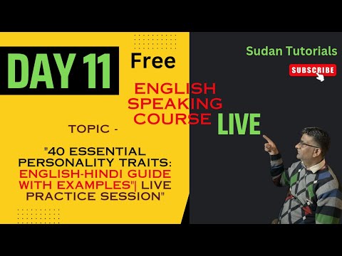 40 essential Personality Traits in both English and Hindi I Live Practice Session