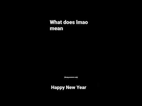 What does lmao mean