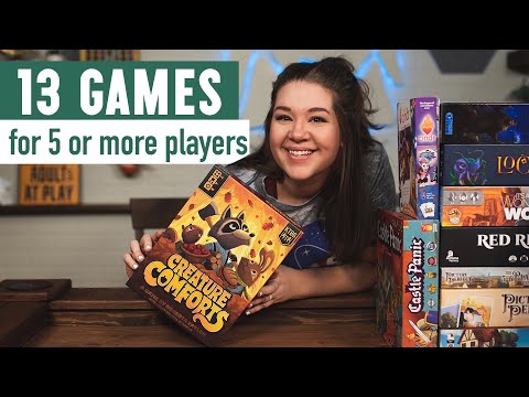 Great Board Games for 5+ Players (No Party Games) | High Player Count Games
