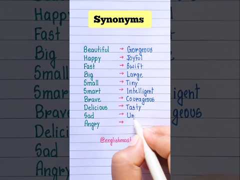 Synonyms English Vocabulary 🔥📖 #english #grammar #education #learning