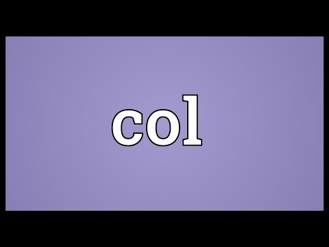 Col Meaning