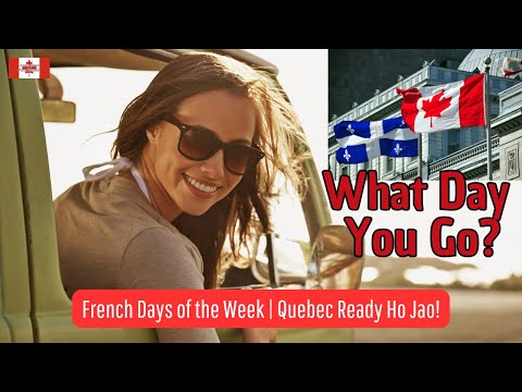 French Days of the Week Made Easy | Quebec Canada Ke Liye