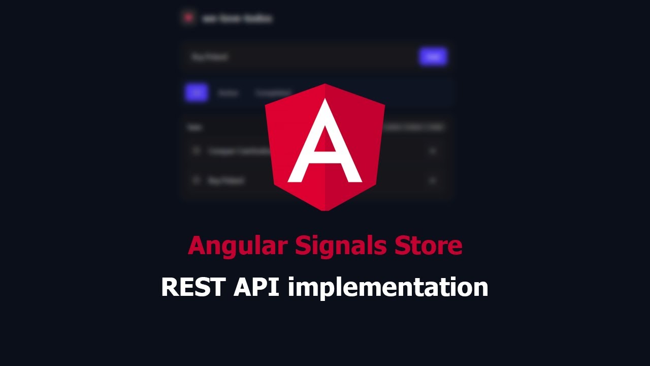 Connect Angular NGRX Signals Store to a REST API | Angular tutorial