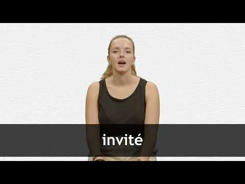 English Translation of “INVITÉ” | Collins French-English Dictionary