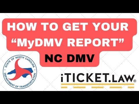 How to Get Your "MyDMV" Report: NC DMV