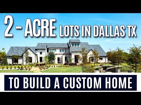 2-Acre Lots in Dallas TX | Luxury Custom Homes with Basements | Homes By J Anthony | Oleg Sedletsky