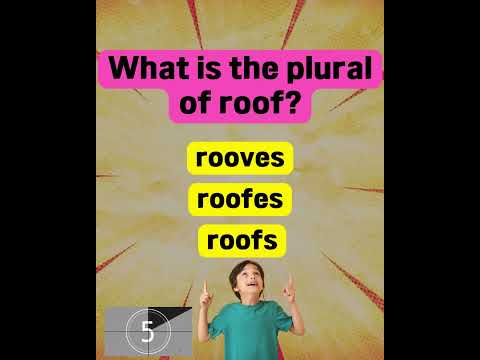 What is the plural ofย roof?