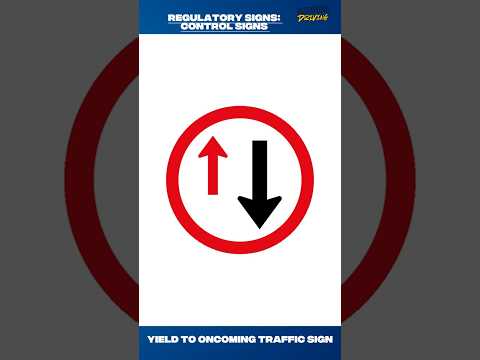 REGULATORY SIGNS: Control Signs | South African Road Signs | YIELD TO ONCOMING TRAFFIC SIGN