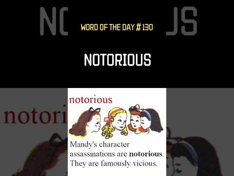 Any clue what notorious means?🧐