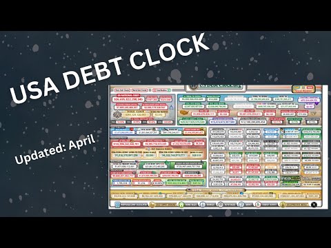 US Debt Clock Updated For April