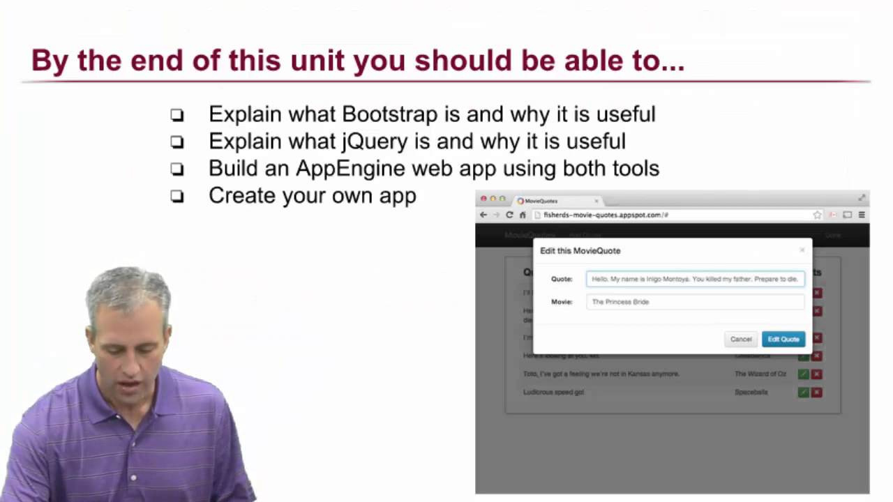 Intro to using Bootstrap and jQuery with AppEngine web apps
