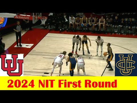 UC Irvine vs #2 Utah Basketball Game Highlights, 2024 NIT First Round