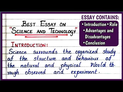 Best Essay on Science and Technology | How to Write An Essay on Science and Technology