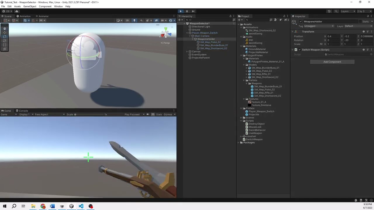 Weapon Switching in Unity - Game Programming Tutorial