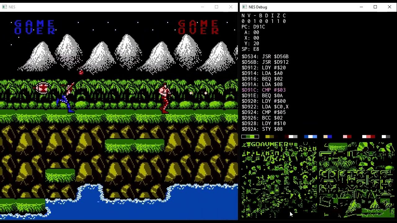 NES Emulator - Debugger Features Demo