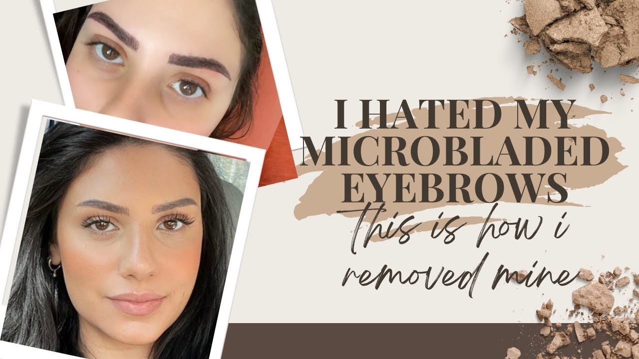 MICROBLADING GONE WRONG AND HOW I FIXED IT AT HOME #microblading #vlog #eyebrows