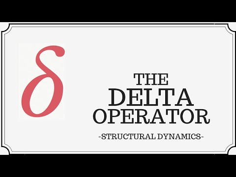 The Delta Operator (Variational Operation)