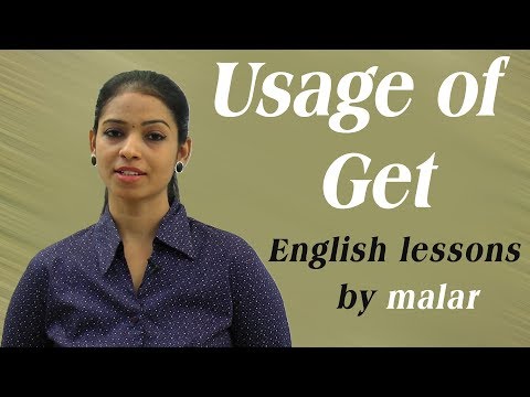Usage of 'Get' # 6 - Learn English with Kaizen through Tamil