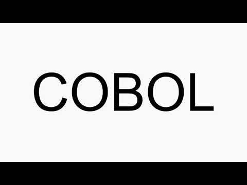 How to pronounce COBOL