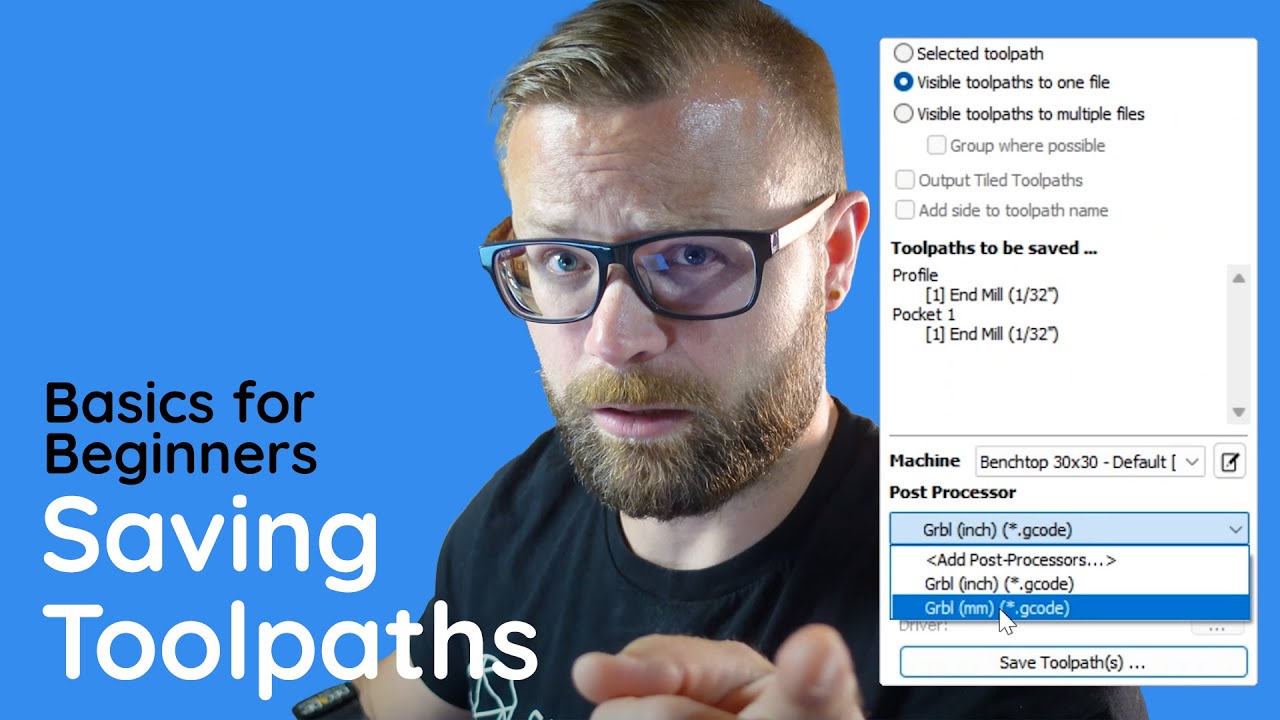 Basics For CNC Beginners: Saving Toolpaths in VCarve
