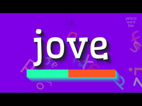 HOW TO PRONOUNCE JOVE? #jove