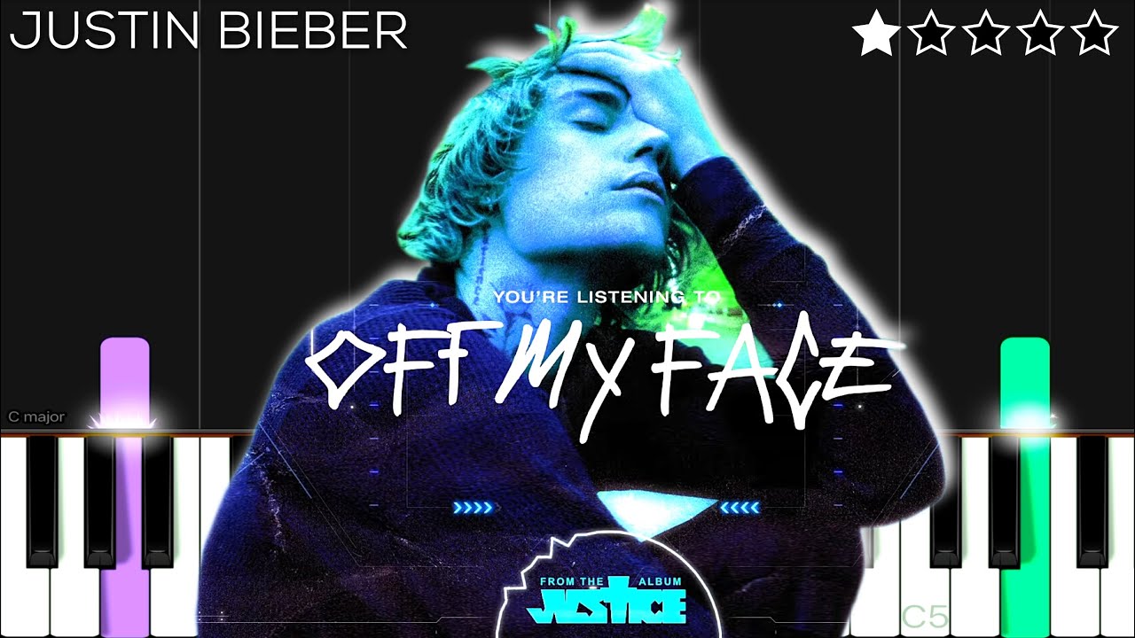 Justin Bieber - Off My Face | EASY Piano Tutorial