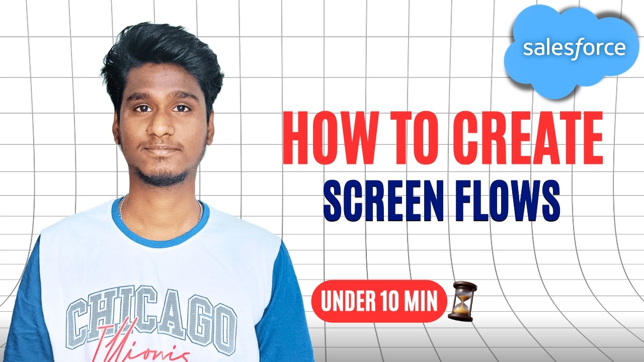Build a Screen Flow in Salesforce 🔄 | Step-by-Step Tutorial for Beginners (Under 10 Minutes)
