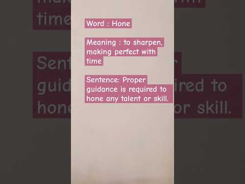 #Hone meaning in English #HONE #English #word meanings #Thesaurus #shorts #shortsfeed #education