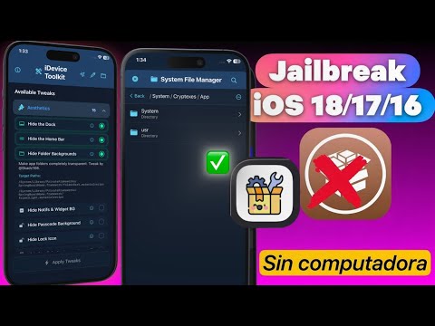 JAILBREAK ON IOS 18/17/16 WITHOUT CYDIA Without a computer