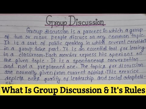 What Is Group Discussion | Rules Of Group Discussion | Importance Of Group Discussion | What Is GD