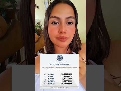 Tasa del dólar oficial emitida por el Banco Central de Venezuela BCV HOY Martes 29 de Abril
