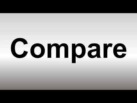 How to Pronounce Compare