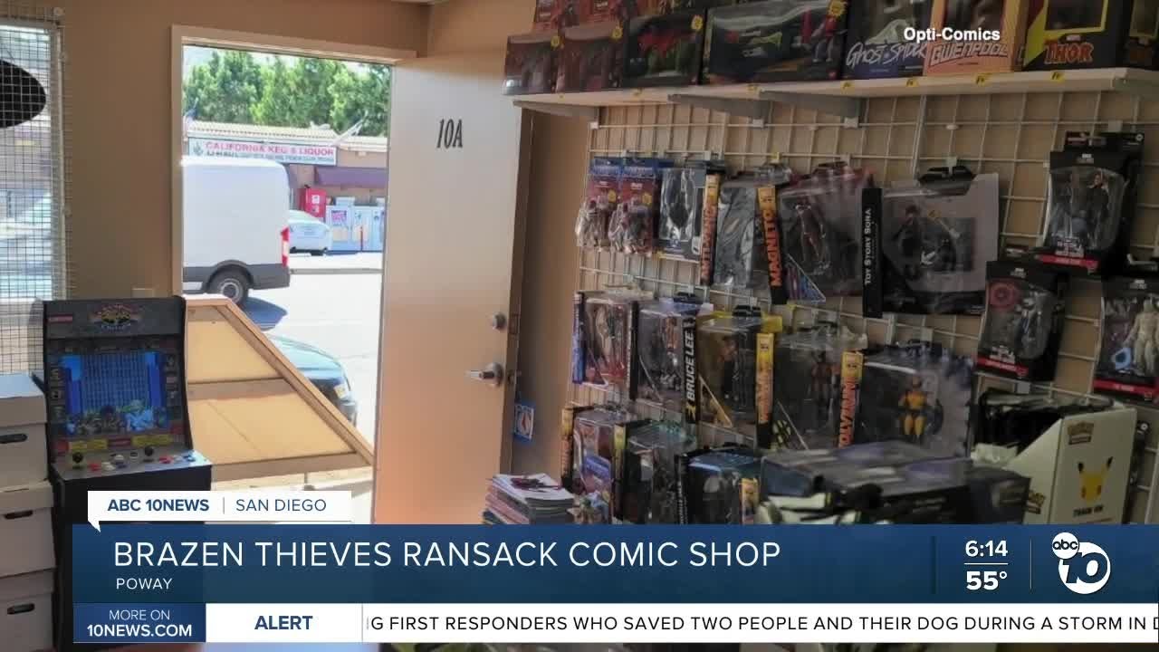 Brazen Thieves Ransack Comic Shop - book-news.org