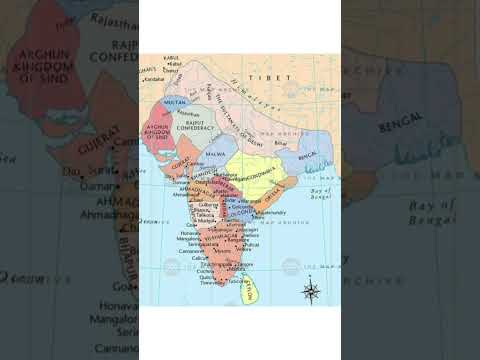 Delhi saltanat and regional Kingdom in map of Indian subcontinent