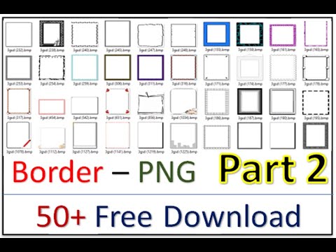 Part 2 Free Download 50+ Border ClipArt Png Images for Wedding