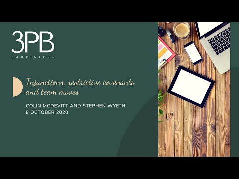 3PB employment law webinar: injunctions, restrictive covenants and team moves webinar
