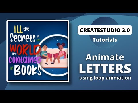 CreateStudio: Animate Letters and Words (Tutorial)
