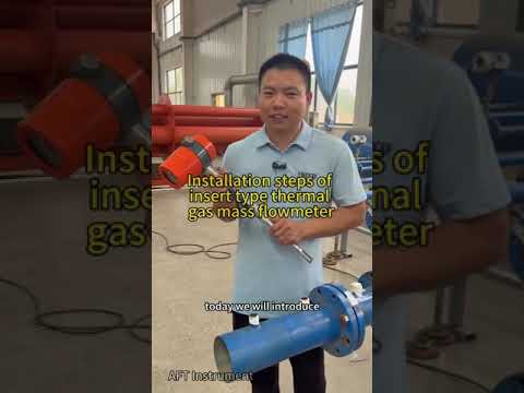 Installation of Insertion Thermal Gas Mass Flow Meter